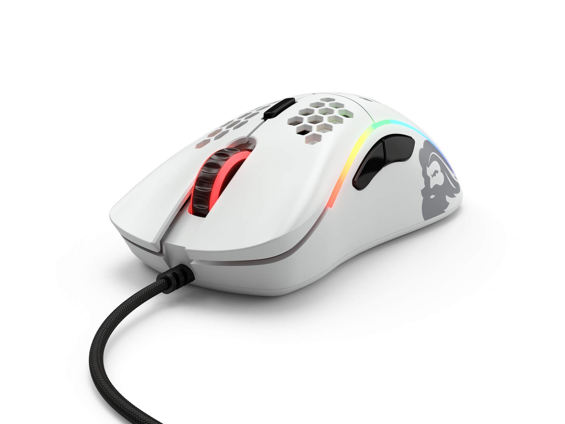 Glorious Model D Gaming Mouse - Ultra-Light Weight Honeycomb, RGB, 69g (Glossy, White)