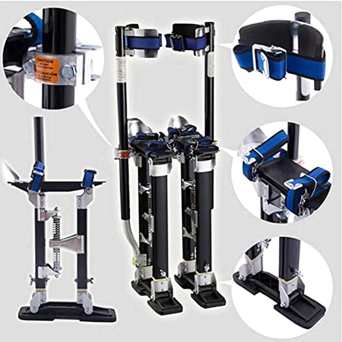 GUABI Drywall Stilt, Aluminum Tool Stilts 24" to 40" Adjustable Inch Drywall Stilt, Builders Drywall Plastering Stilts Paint Painter Tool