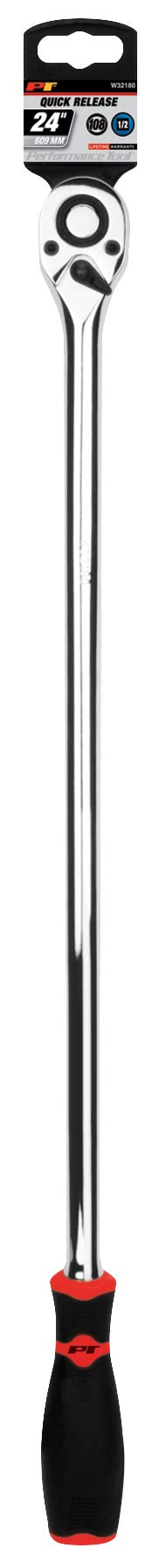 Performance Tool W32180 1/2-Inch Drive Long Handle Ratchet, 1-Pack