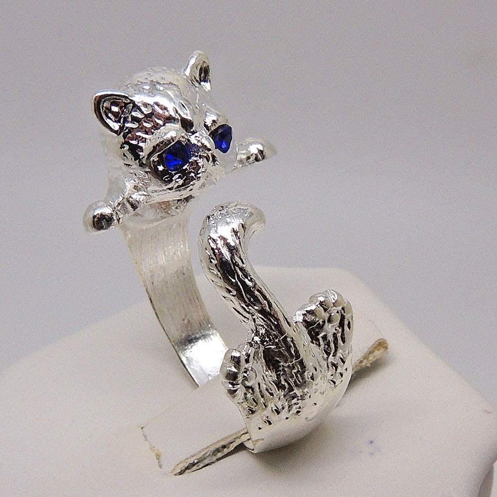 Ginger Lyne Collection Cute Fluffy Grumpy Cat Wrap Ring