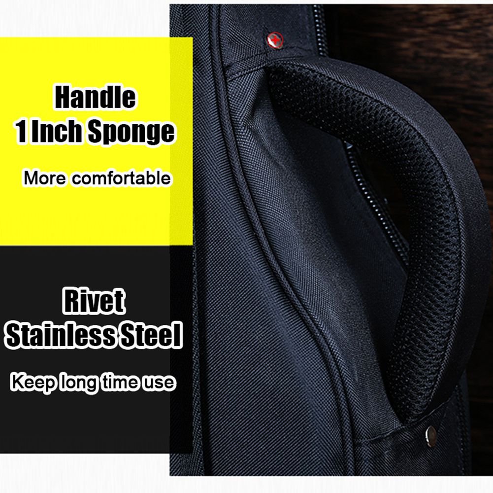 GLEAM Guitar Bag - Improved 0.5 inch Sponge Padding Guitar Case Gig Bag Fit 41 Inch Acoustic Guitar Waterproof