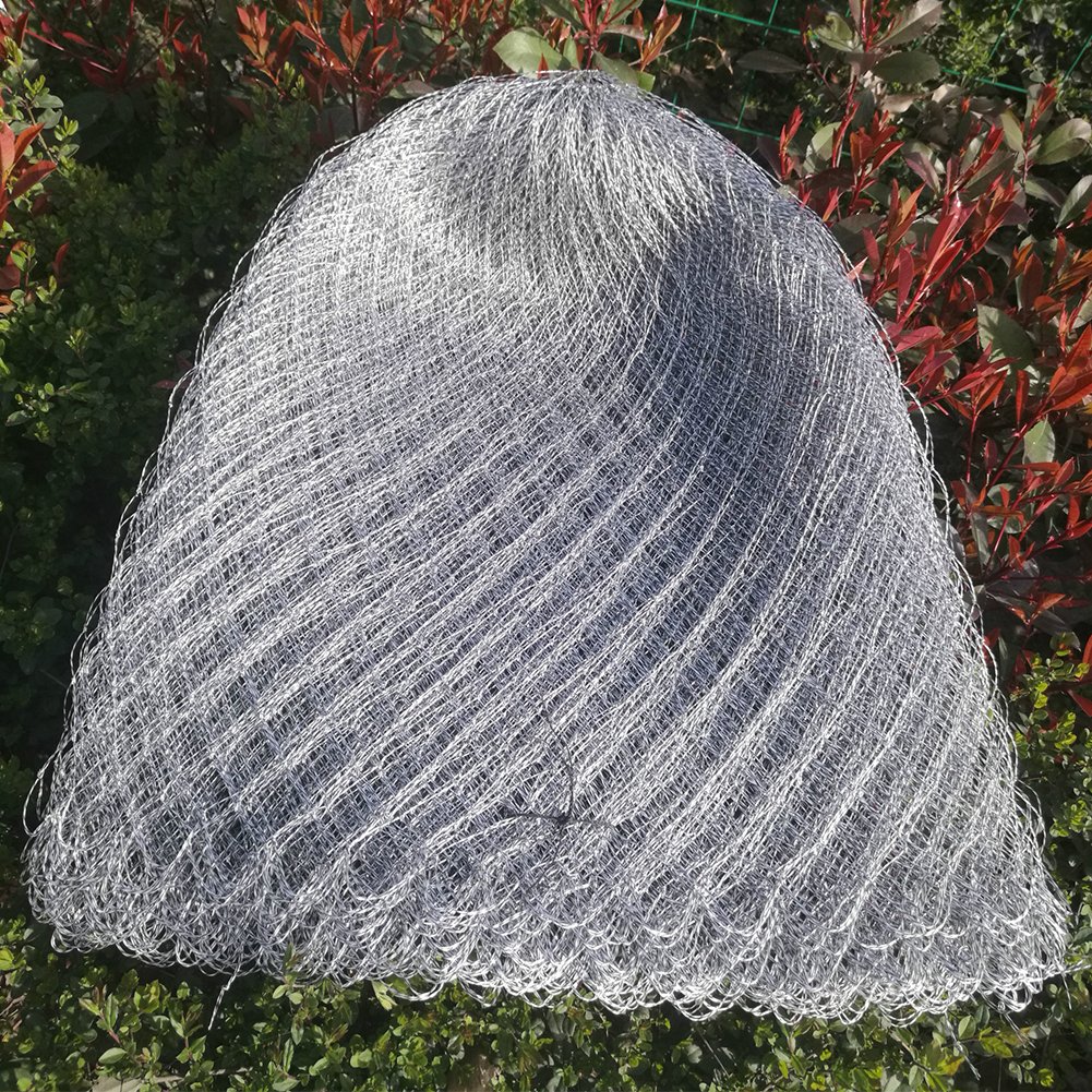 GEZICHTA Replacement Net Bag,Durable Landing Net for Fly Fishing Trout Bass Net Soft Rubber Mesh Catch and Release Net(D100cm)