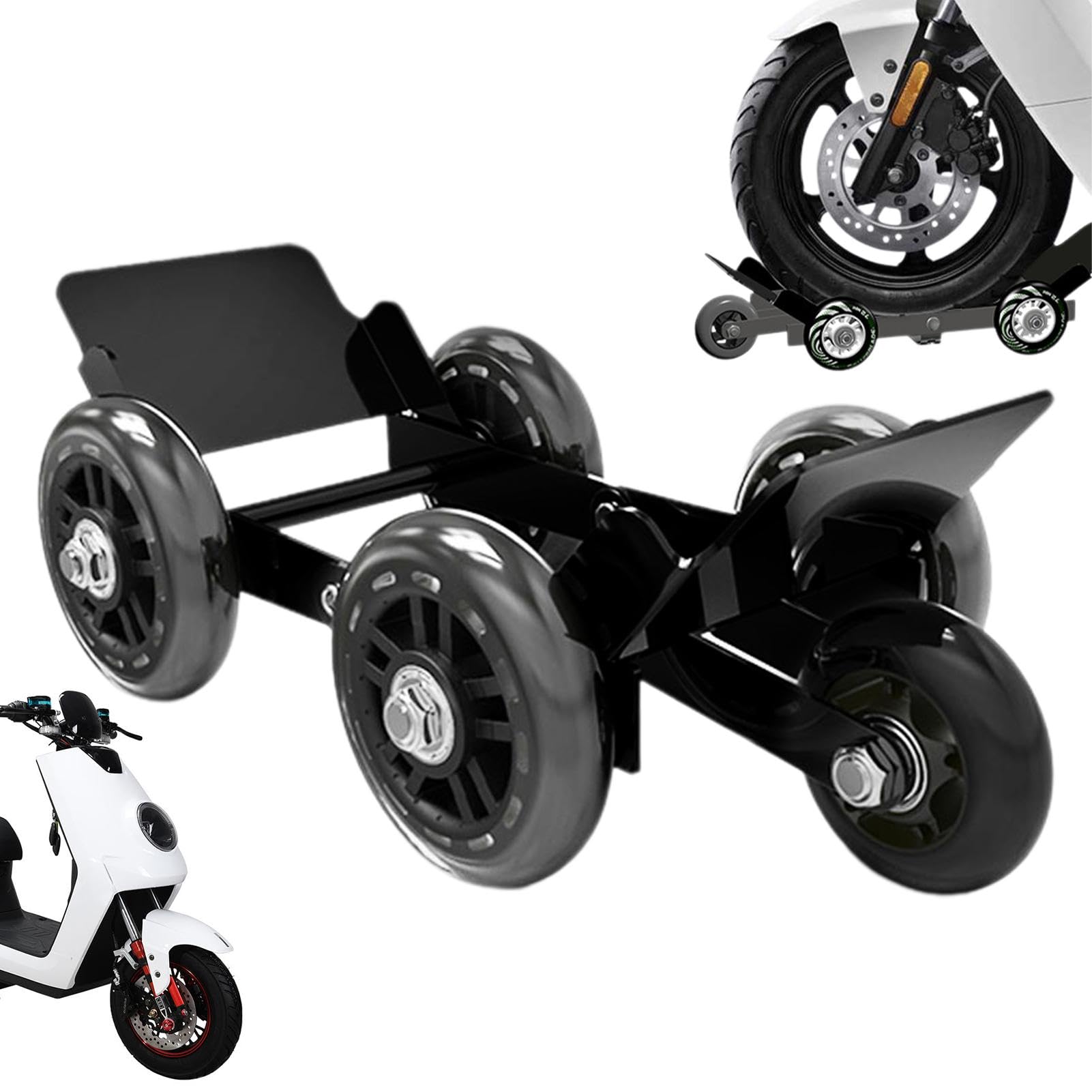 Generic Portable Moving Carts | Handheld Moving Tools | Car Wheel Dollies, Mobile Moving Devices for Transporting Heavy Furniture Easily and Moving Boxes Effortlessly Across Floors, Black