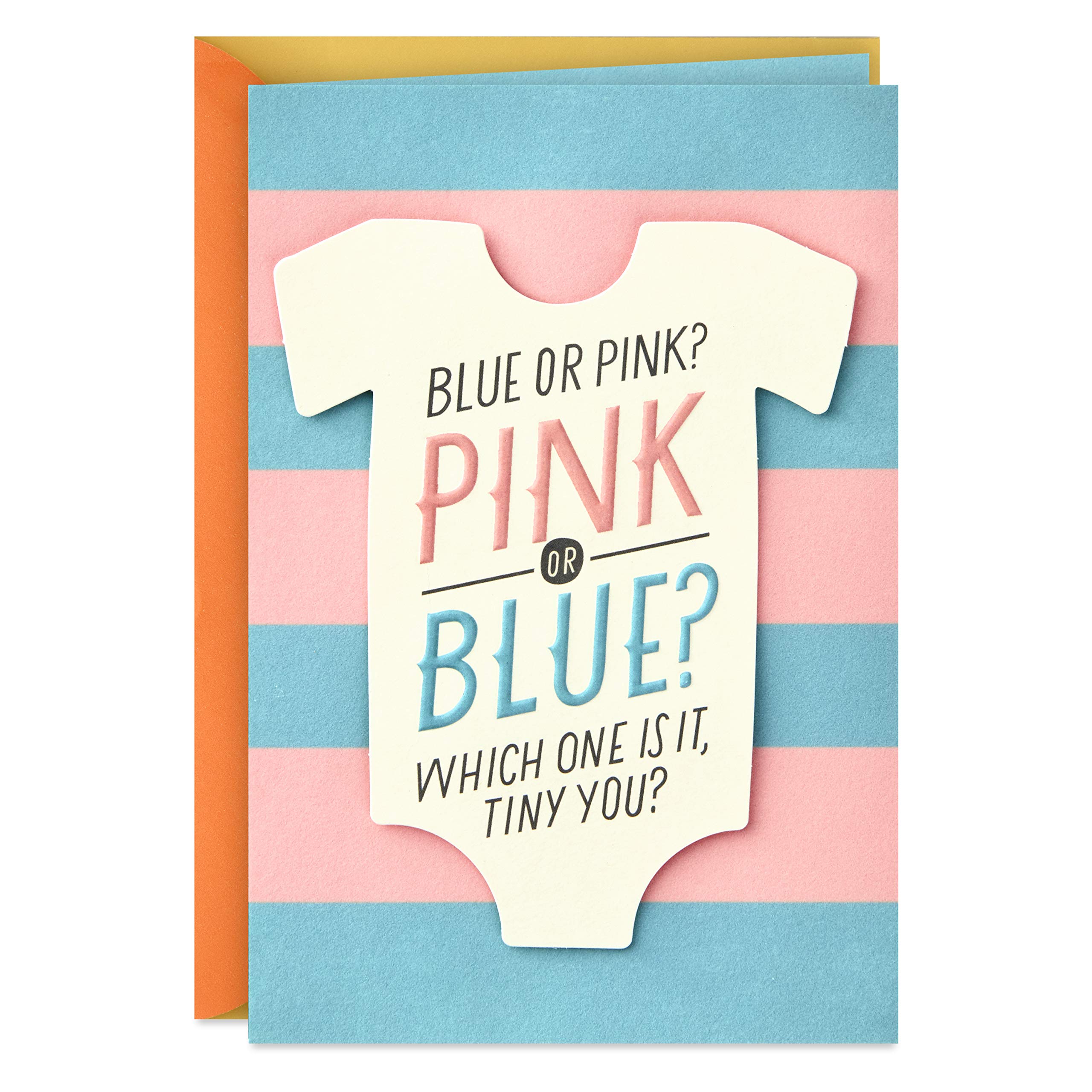 Hallmark Baby Shower Card or Gender Reveal Card (Pink or Blue)