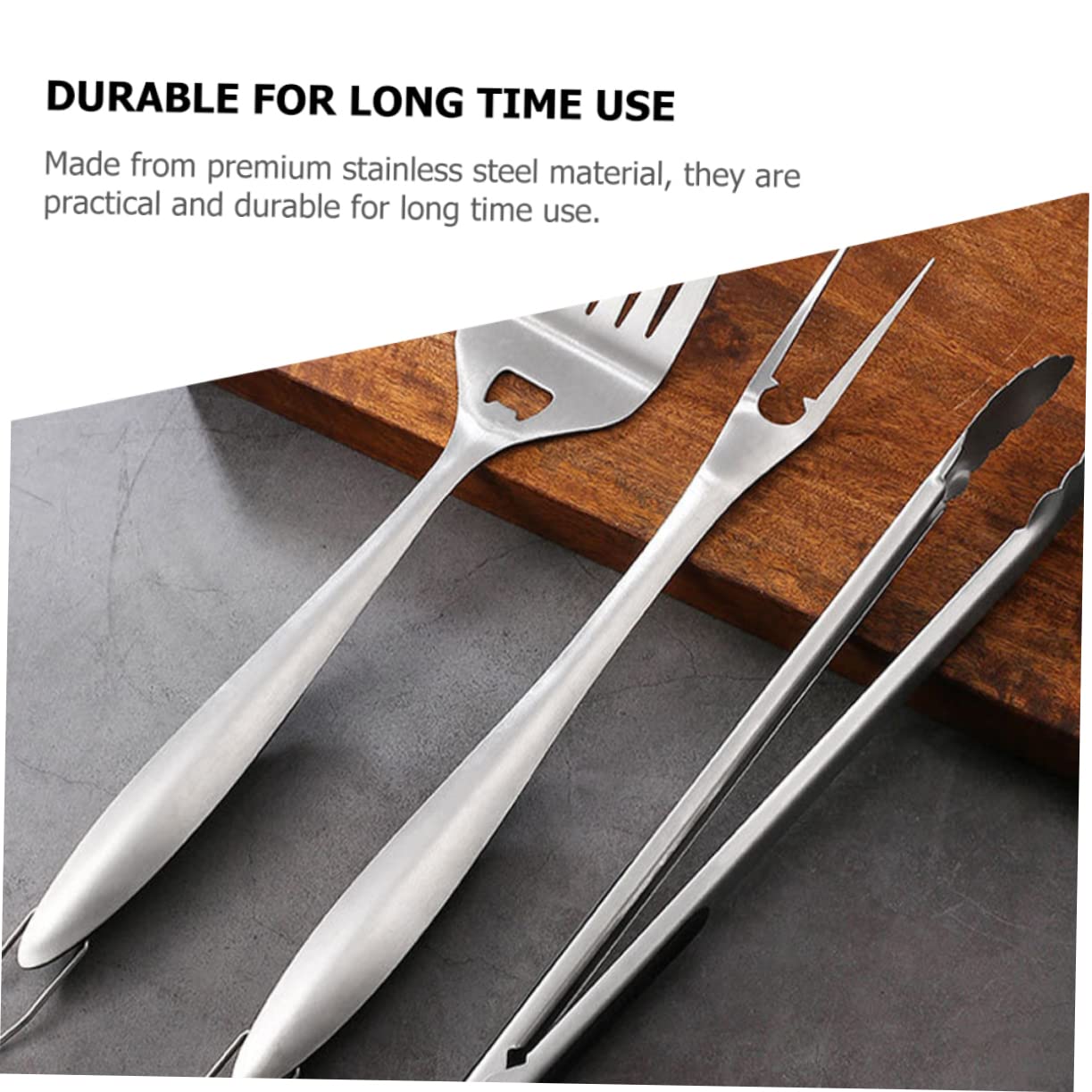 GANAZONO 2 Sets Barbecue Tool Set BBQ skewers Outdoor Grill kit Barbecue mat Grill Cooking Utensils BBQ Tool kit Grill for Camping Grill Tools Stainless Steel Barbecue Stick Multifunction