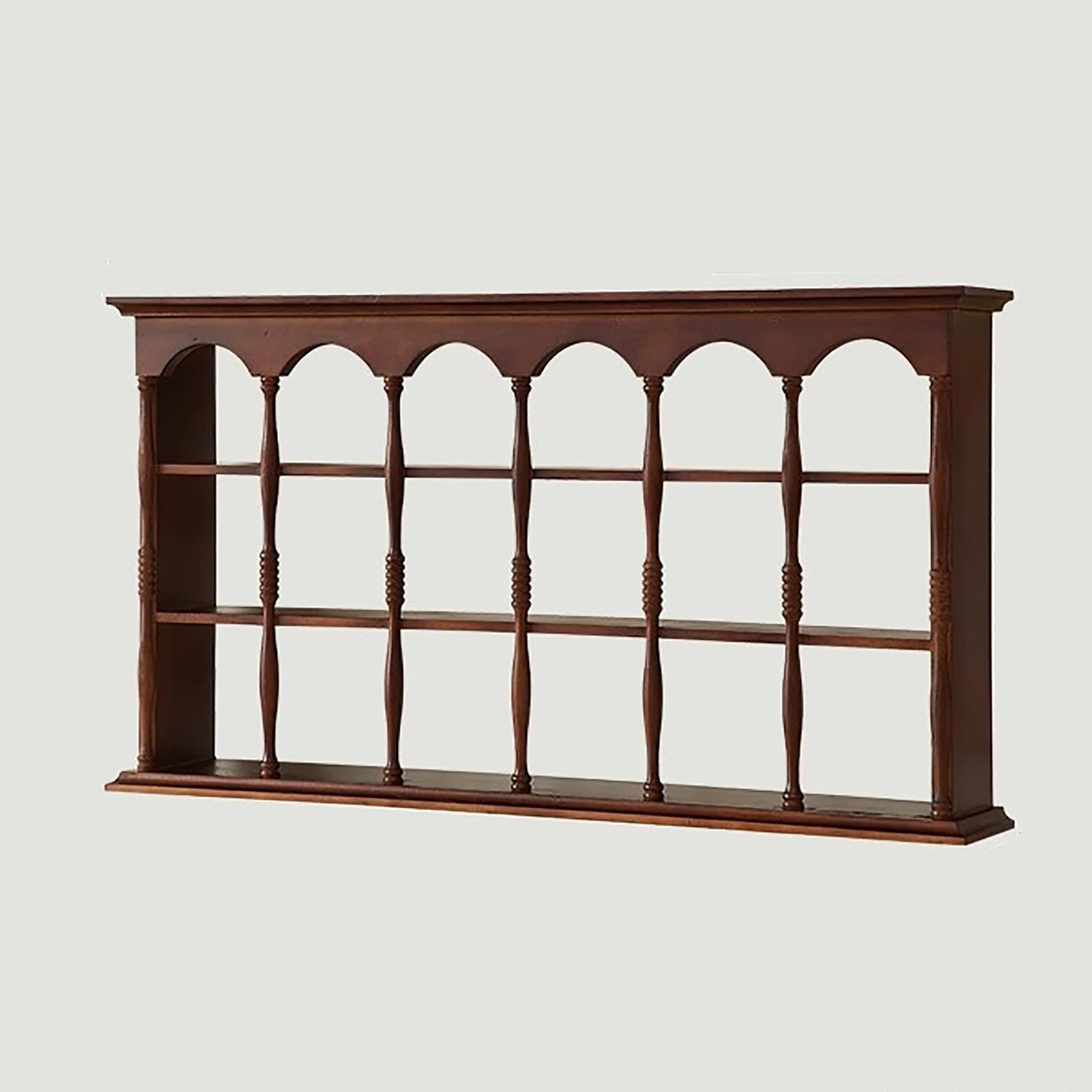 SUZEPER Vintage Coffee Mug Display Rack,Wall Mountable handicrafts Storage Holder,Shadow Box Display Rack,Wall or Desk top Coffee and Tea Cup Elegant Display for Bedroom,Kitchen,Living Room