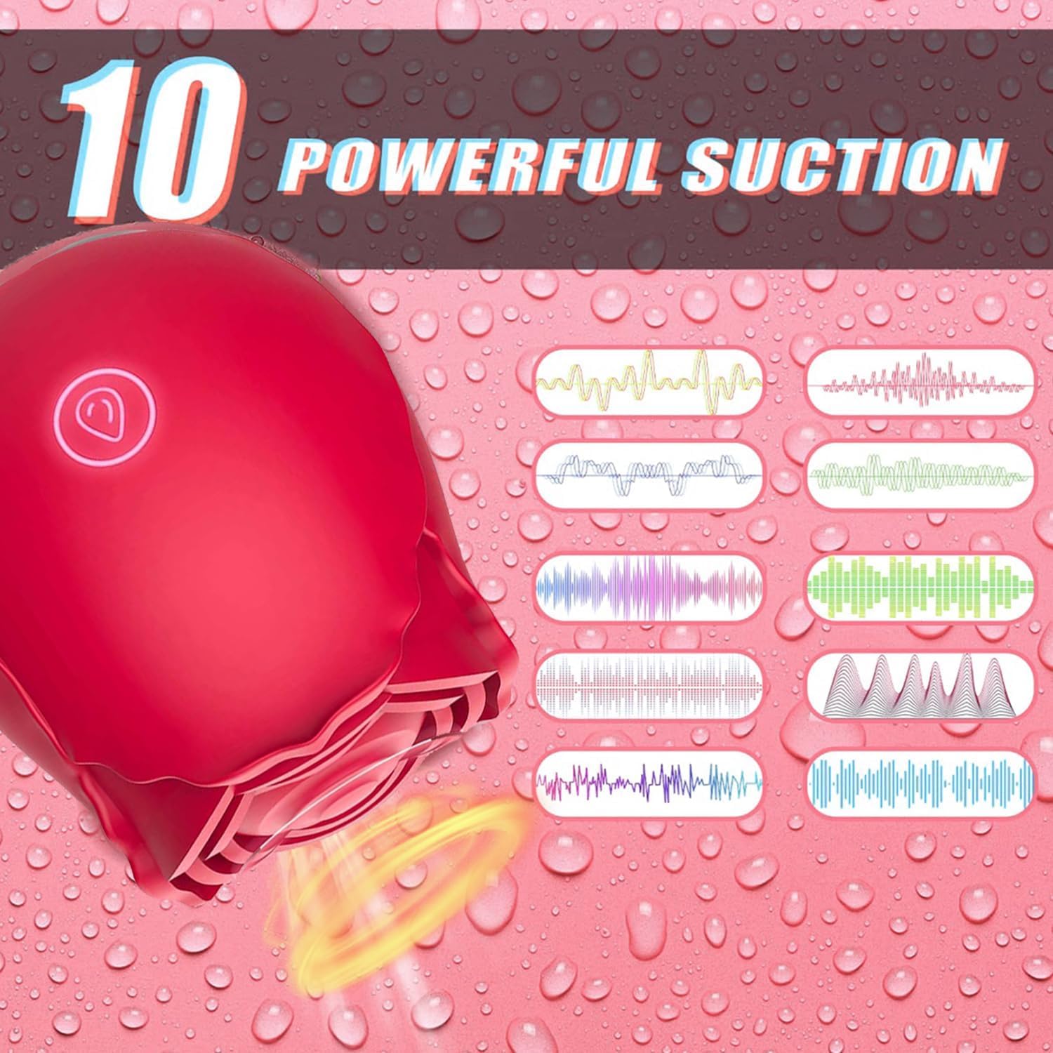 Happy Meeting Rose Sucking Vibrator Rechargeable Sex Toy