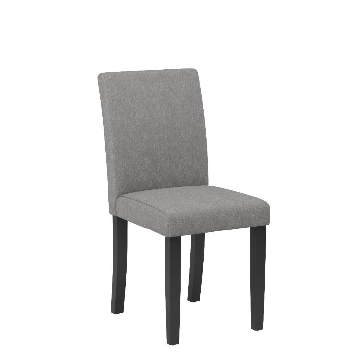 Furmax Dining Chairs Urban Style Fabric Parson Chairs Kitchen Living Room Armless Side Chair with Solid Wood Legs Set of 4 (Beige)