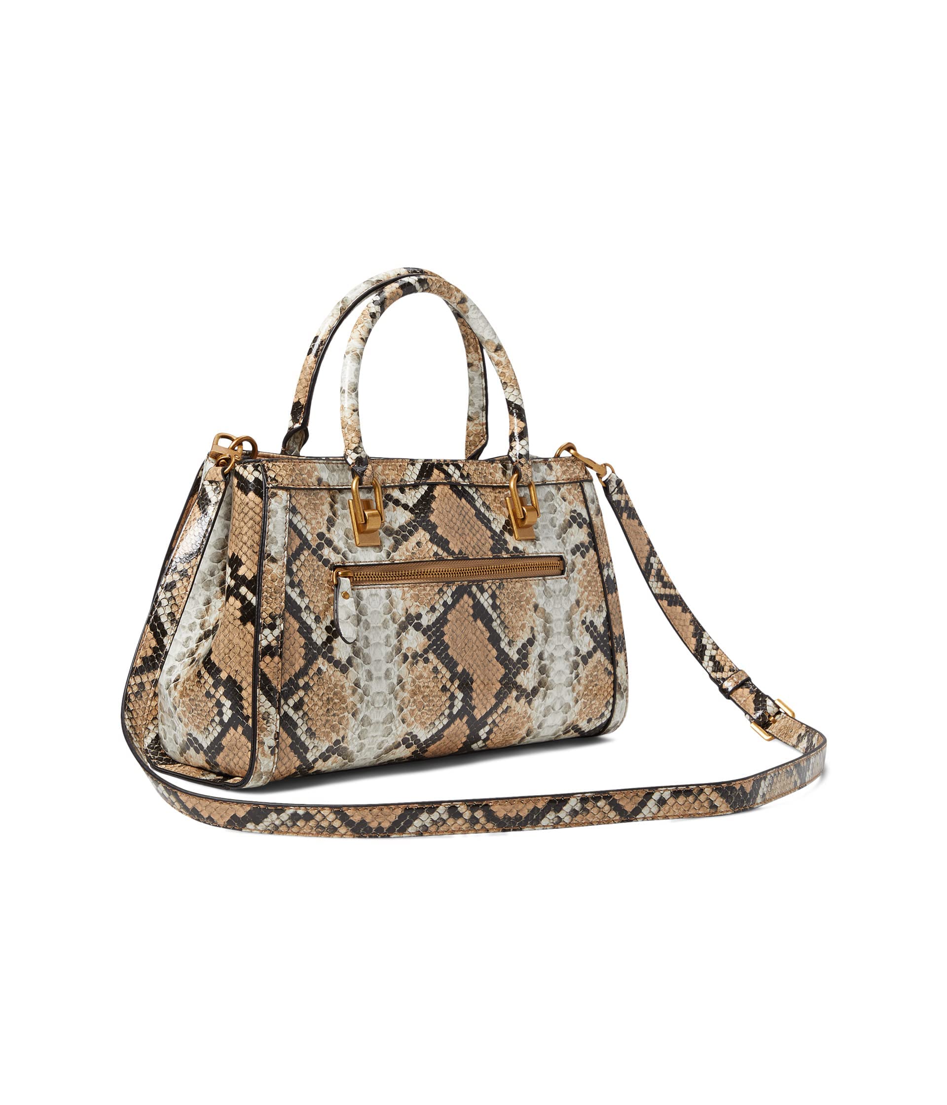 GUESS Abey Elite Girlfriend Satchel, Natural Python