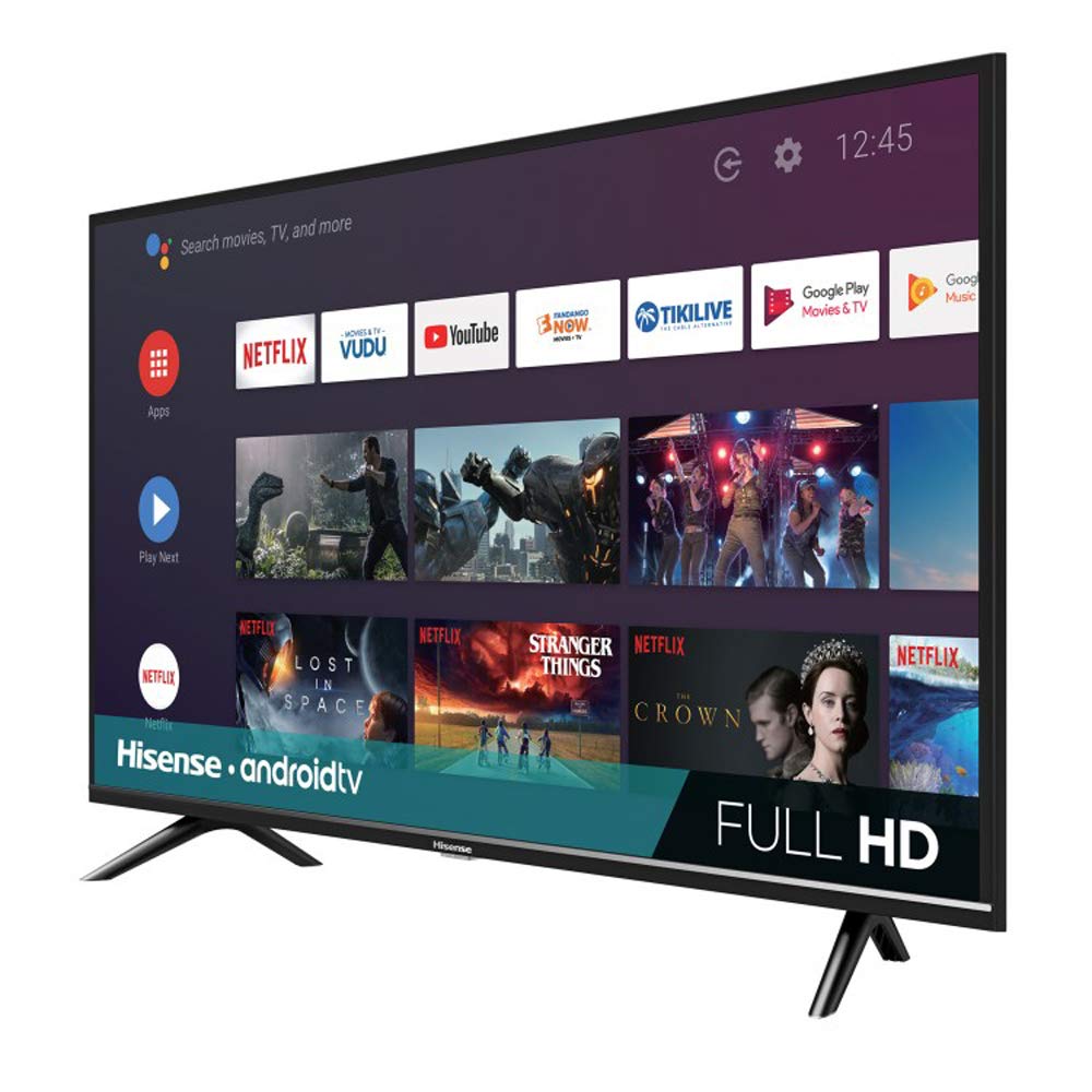 Hisense 43H5500G 43 Inch H55 Series FHD Full HD Smart Android TV with DTS Studio Sound Bundle with Premium 2 YR CPS Enhanced Protection Pack