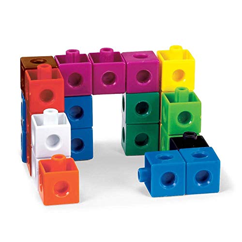 hand2mind Take Home Math Manipulatives Kit for Kids Grade K-2, with Snap Cubes, Base Ten Blocks, Cuisenaire Rods, Pattern Blocks, Color Tiles and Learning Clock, Homeschool Supplies (292 Pieces)