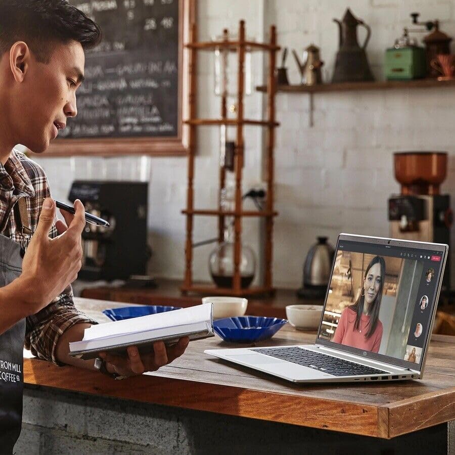 HP Laptop for Students Business, 14" Display, Intel Celeron N4120, 4GB RAM, 64GB eMMC, Webcam, Windows 11 Pro, Black, with Microsoft Office Lifetime License
