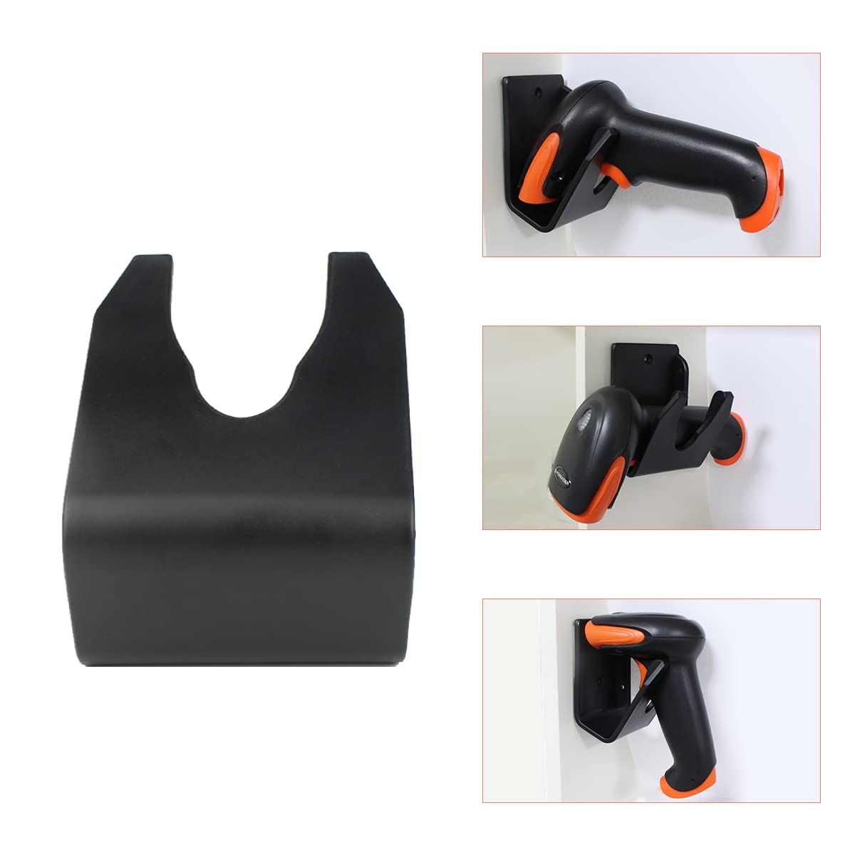 VENREA Universal Barcode Scanner Holder, Barcode Scanning Holder, Barcode Reader Rack Bracket Wall Mount Accessiors Fit for Most Scanner Barcode Scanners Label Readers (5pcs-Style A)