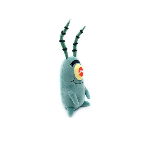 Youtooz Plankton Sitting Plush 9" Inch, Spongebob Official Licensed Plankton Stuffed Plushie, Plankton the Chum Bucket from Spongebob Squarepants
