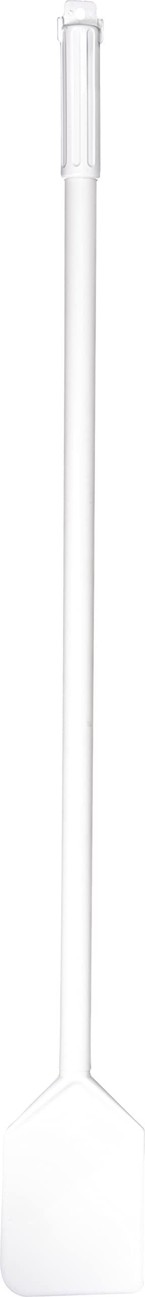 SPARTA Nylon Paddle Mixing Scraper, Food Safe, Waterproof with Long Handle for Large Batch Cooking and Cleaning, 40 Inches, White