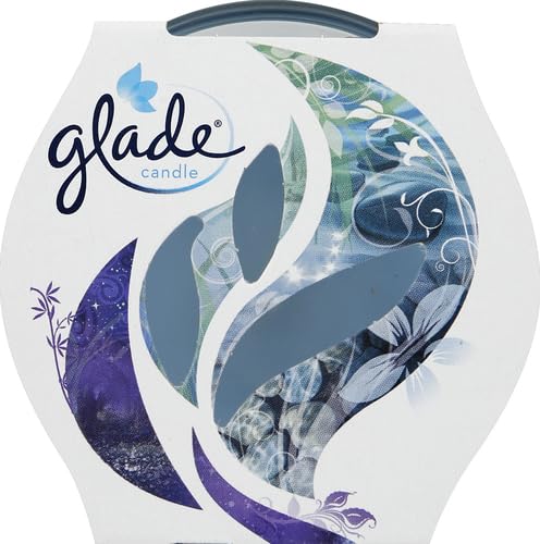 Glade Candle Jar, Air Freshener, 2in1, Moonlit Walk & Wandering Stream, 3.4 Oz