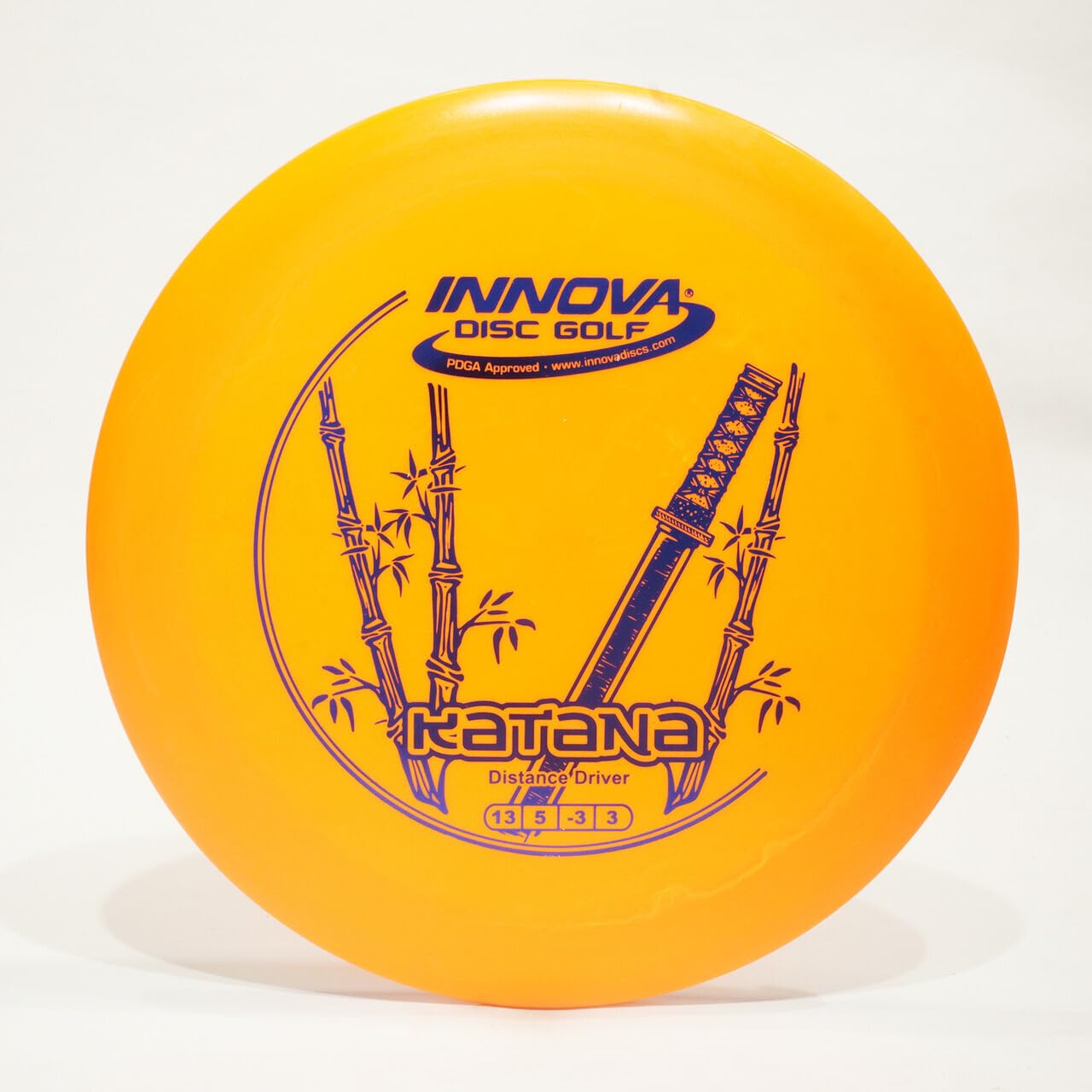 Innova Katana (DX) Super Light Distance Driver Golf Disc, Pick Weight/Color [Stamp & Exact Color May Vary] Yellow 140-149 Grams
