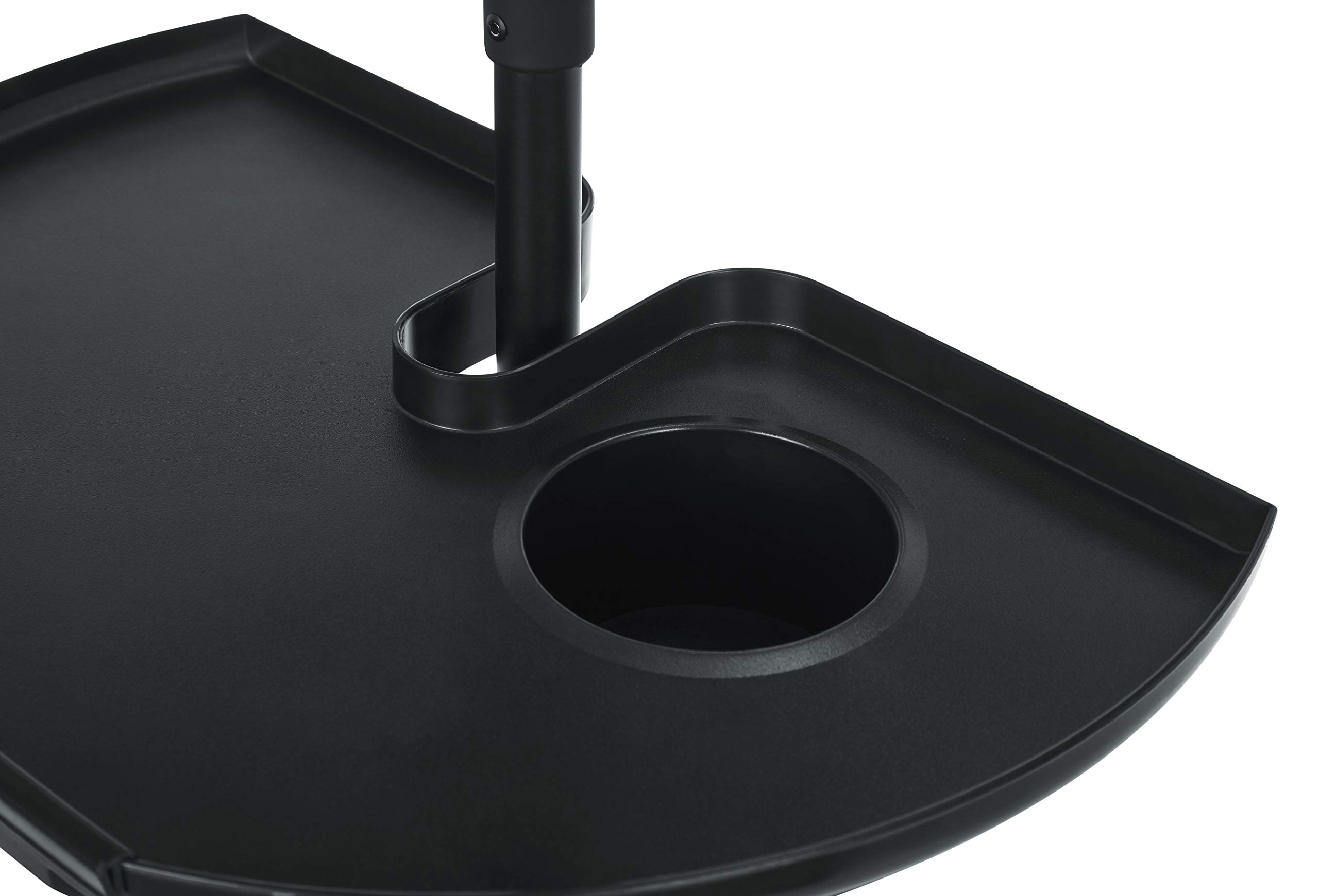 Gator FrameworksCases Clamp-On Microphone Stand Accessory Drink Holder and Guitar Pick Tab 14" x 9", Extra Large Tray (GFW-MICACCTRAYXL)