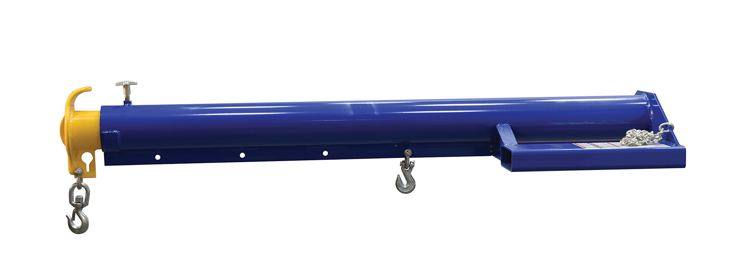 Vestil LM-EBT-4-30 Steel Telescoping Lift Master Fork Truck Boom, 4000 lbs Capacity, Overall LxWxH (in.) 38 x 86.25 x 13-3/16, Overall Extended Length (in.) 151-1/2