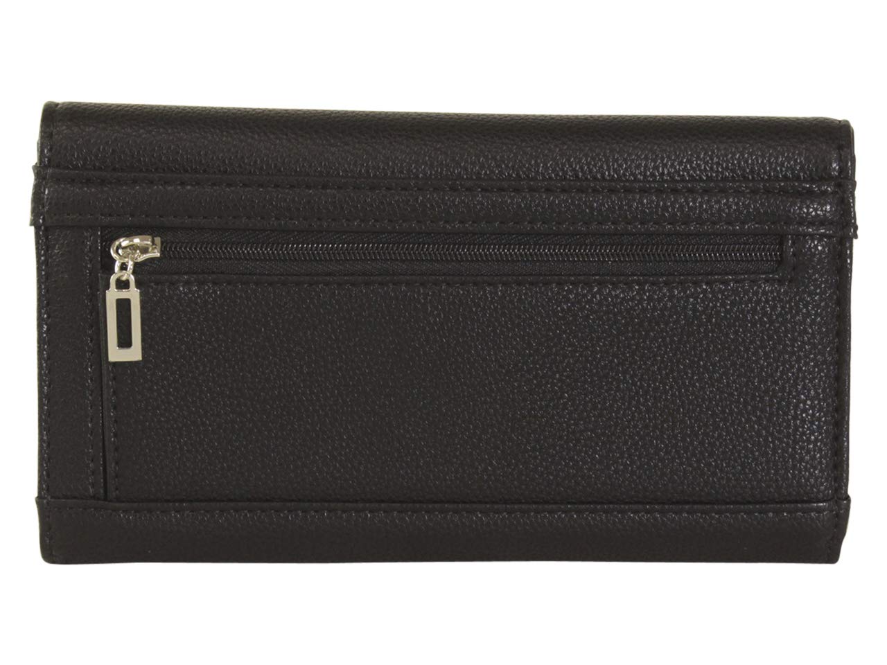 Guess Women's Analise Black Tri-Fold Clutch Wallet