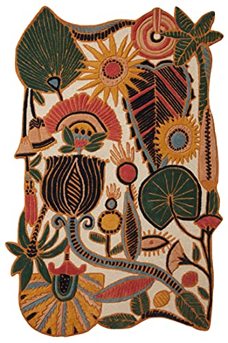 Justina Blakeney x Loloi Optimism Collection OPT-03 Ivory / Multi 7'-9" x 9'-9" Area Rug