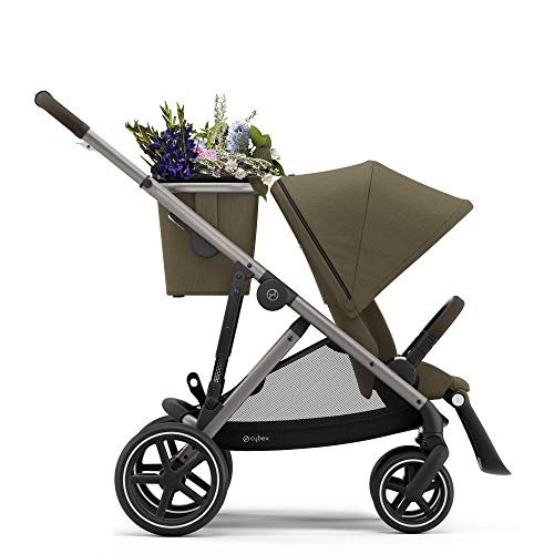Gazelle S Stroller Modular Double Stroller for Infant and Toddler Includes Detachable Shopping Basket Over 20+ Configurations Folds Flat for Easy Storage