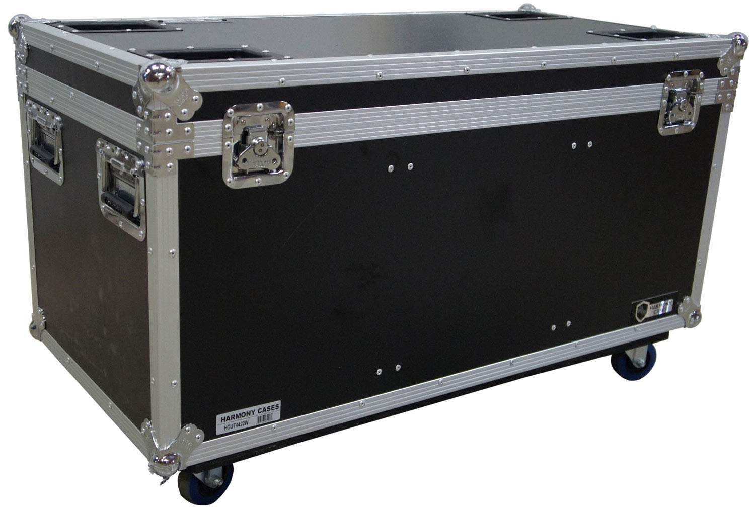 Harmony Audio HCUT4422W Pro Audio DJ Touring 44x22x22 Utility Road Trunk Case Wheels