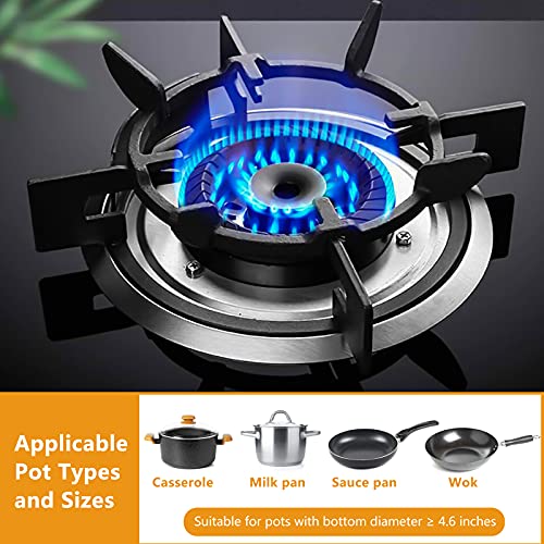 Universal Gas Stove Support, Stove Pan Stand,Gas Stove Rack,1pc Gas Stove Racks Pot Brackets Milk Pot Racks Kitchen Gas Stove Gadgets