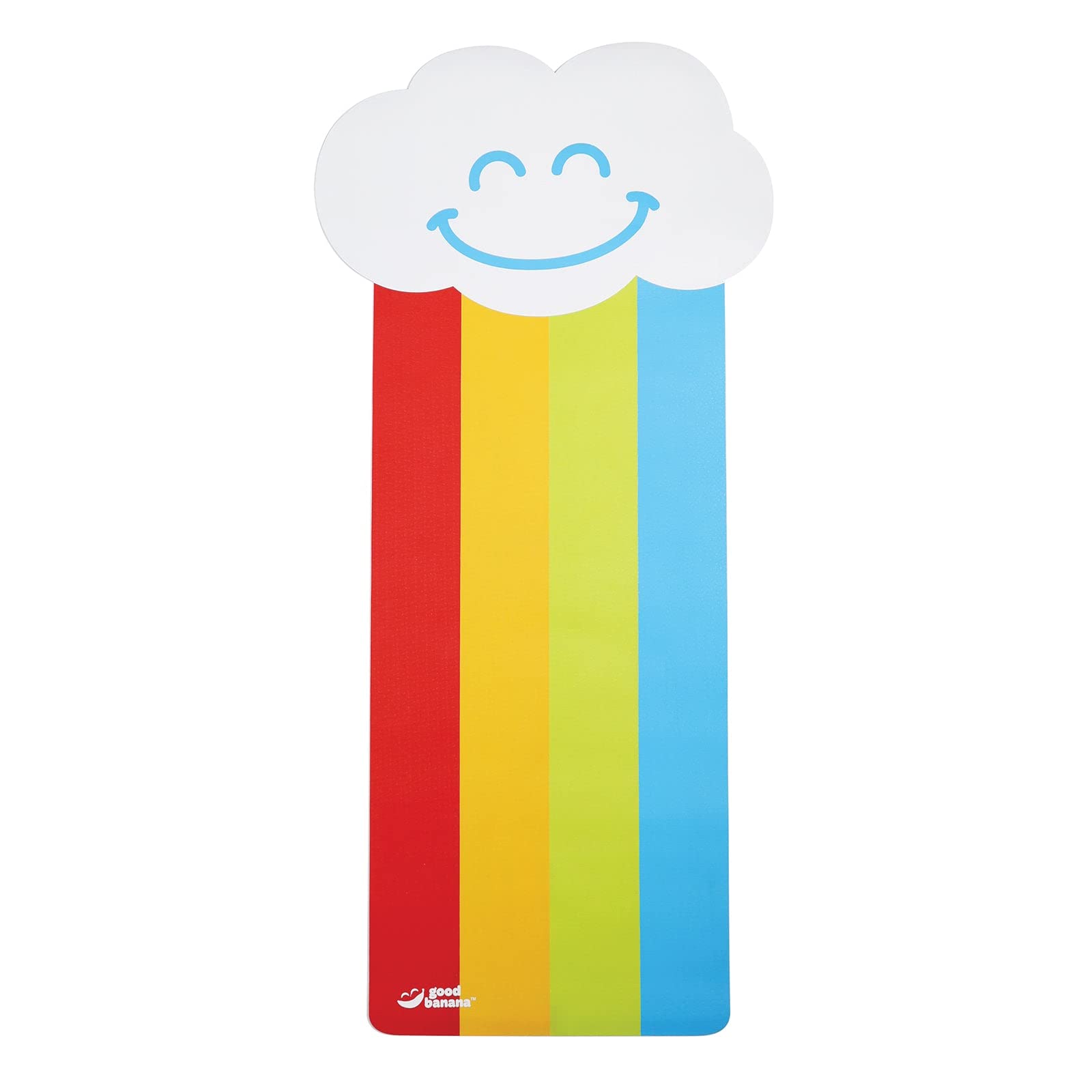 Good Banana Kid's Yoga Mat - Rainbow shaped, 64 x 31.5 inches, adds stability and comfort, (YMRAIN)