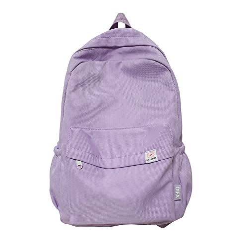YFGBCX Cute Aesthetic Backpack for Women Solid Color Backpack Lightweight Classic Backpack for Women Laptop Backpack Casual Kawaii Backpack for Travel, Work