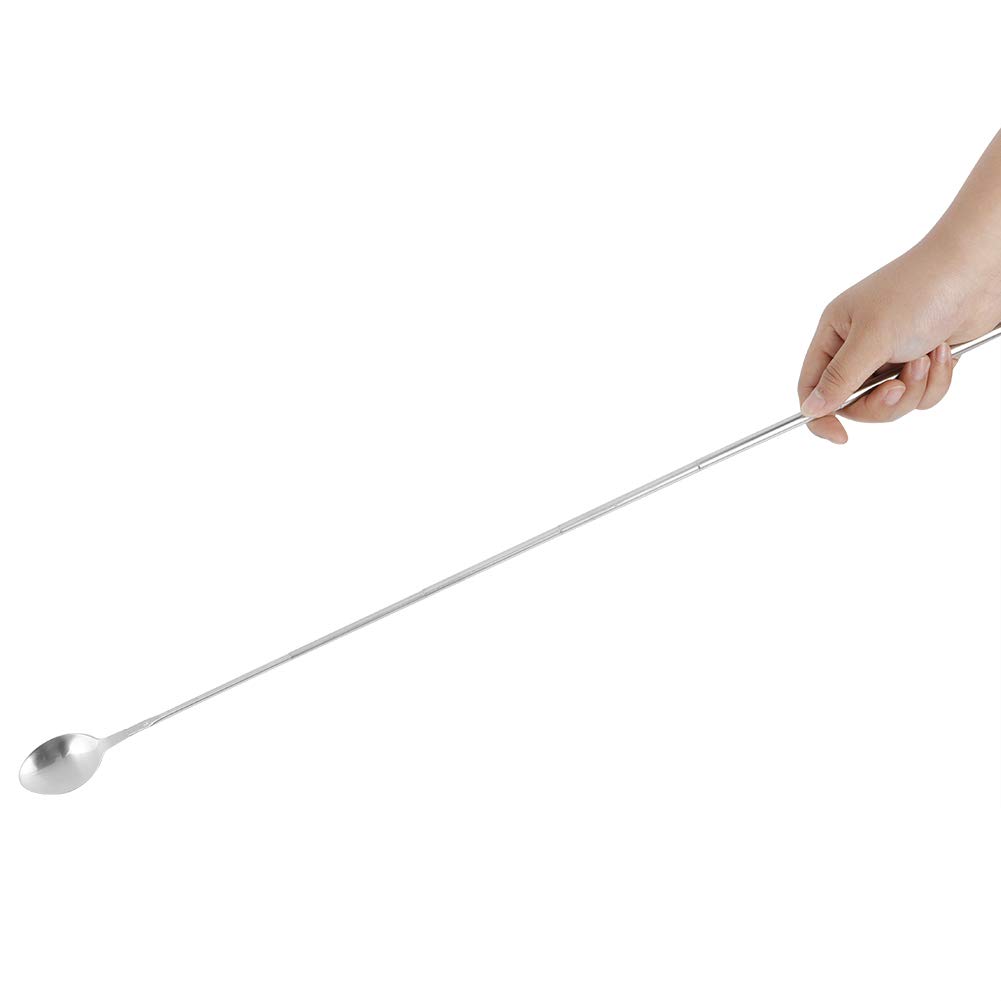 Spoon Spoon Stainless 24 Inches Stainless Steel Mixing Spoon Long Telescopic Stirring Spoon Stretchable Cocktail Shaker Spoon for Barbecue Tableware Supplies