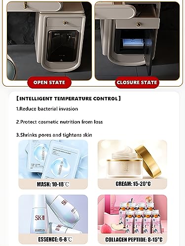 ZGNBSD Luxury Vanity - Makeup Table Vanity Table with Beauty Refrigerator, Vanity Set, Includes Makeup Mirror and Chair, Bedroom Vanity, for Her