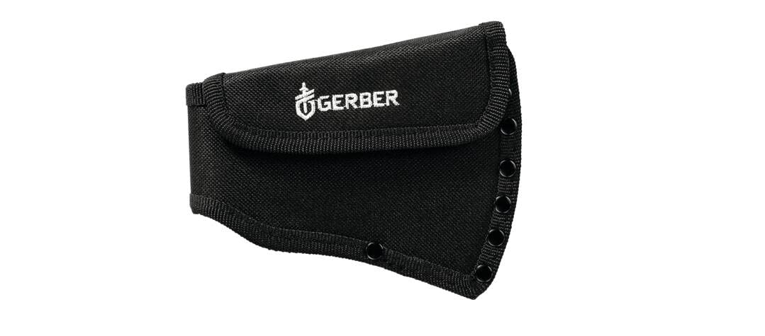 Gerber Gear Pack Hatchet - 3.5" Steel Blade with Full Tang - Camping Hatchet with Included Mountable Nylon Sheath - Sage Green