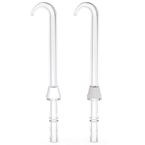 Waterpik Complete Care 9.0 Sonic Electric Toothbrush, White, 11 Piece Set & DT-100E Implant Denture Replacement Tips Water Flosser Tip Replacement, Clear, 2 Count