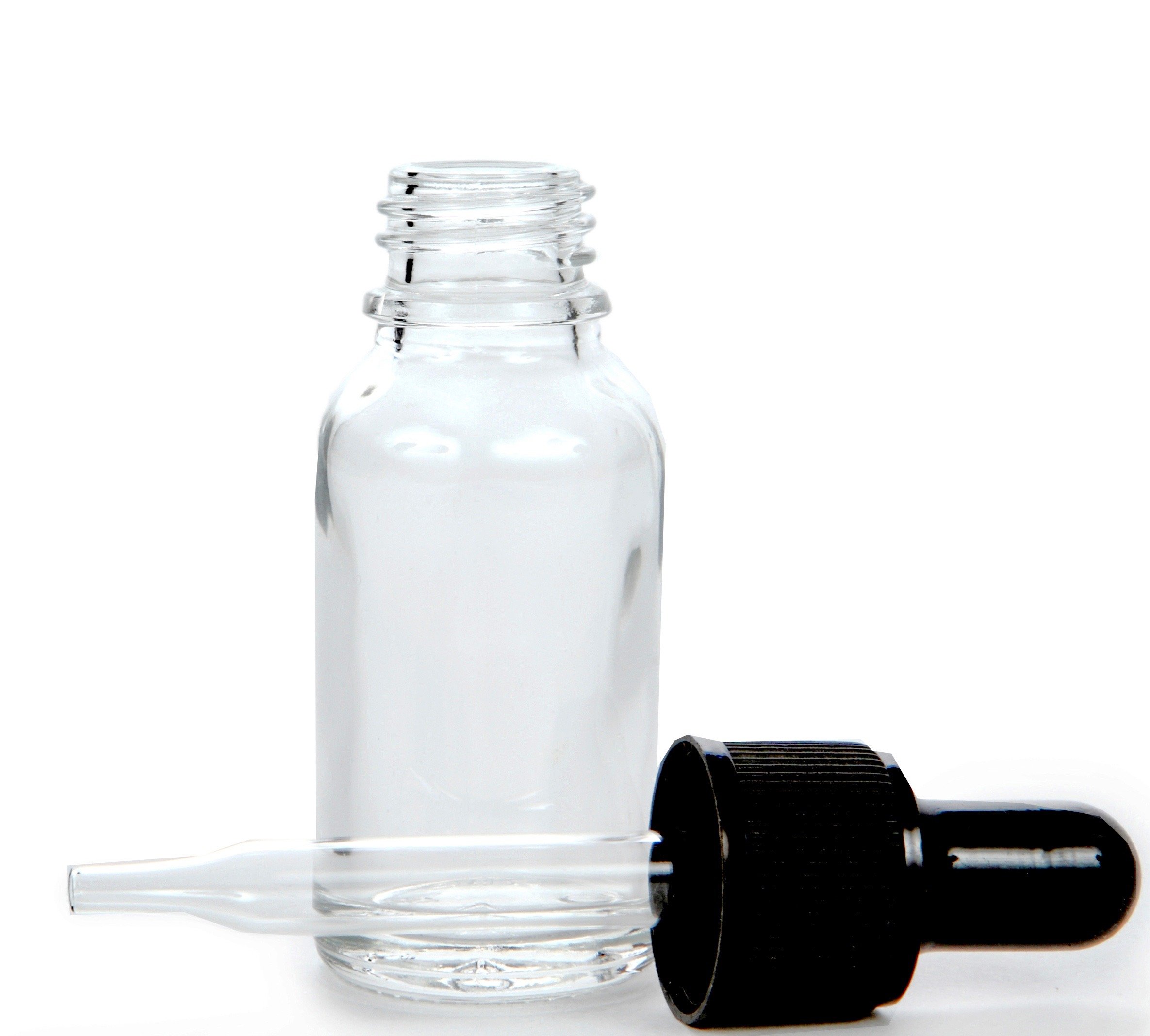Vivaplex, 24, Clear, 10 ml (1/3 oz) Glass Bottles, with Glass Eye Droppers