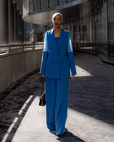 The Drop Women's Blue Sapphire Double Breasted Blazer by @signedblake, M