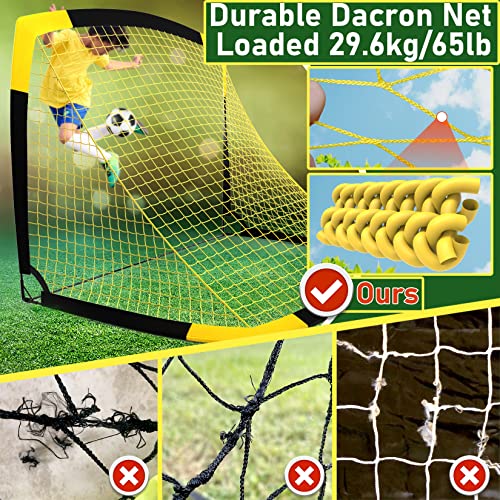 Happy Jump Soccer Goal Pop Up Foldable Soccer Net for Backyard 4'x3', 1 Pack