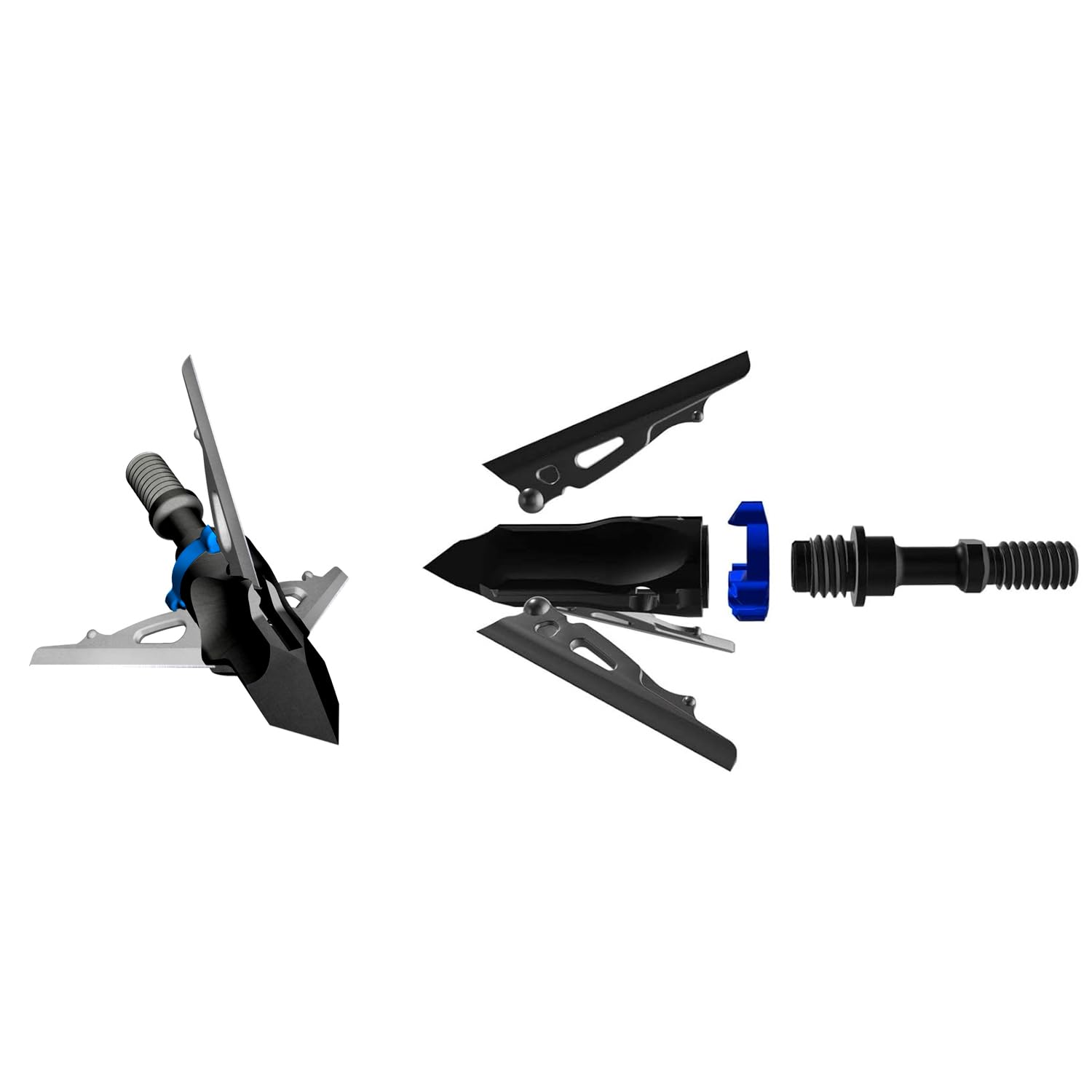G5 Outdoors Deadmeat 100% Steel Expandable Standard Broadhead (3 Pack + Practice Tip) (Made in The USA)