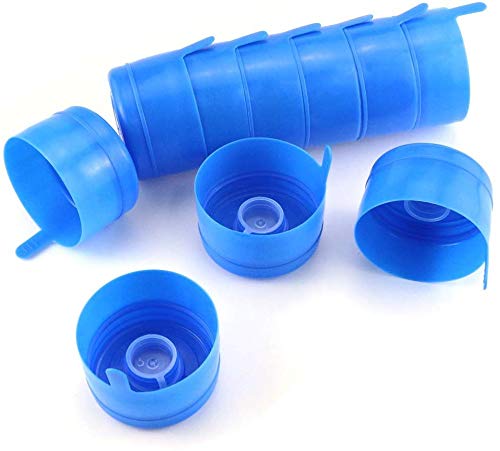 Happy Trees 3 and 5 Gallon Reusable Lids for Water Dispenser Jugs, 55 mm Anti-Splash Caps for Water Containers, Non-Spill Water Jug Replacement Caps, 30 Pcs