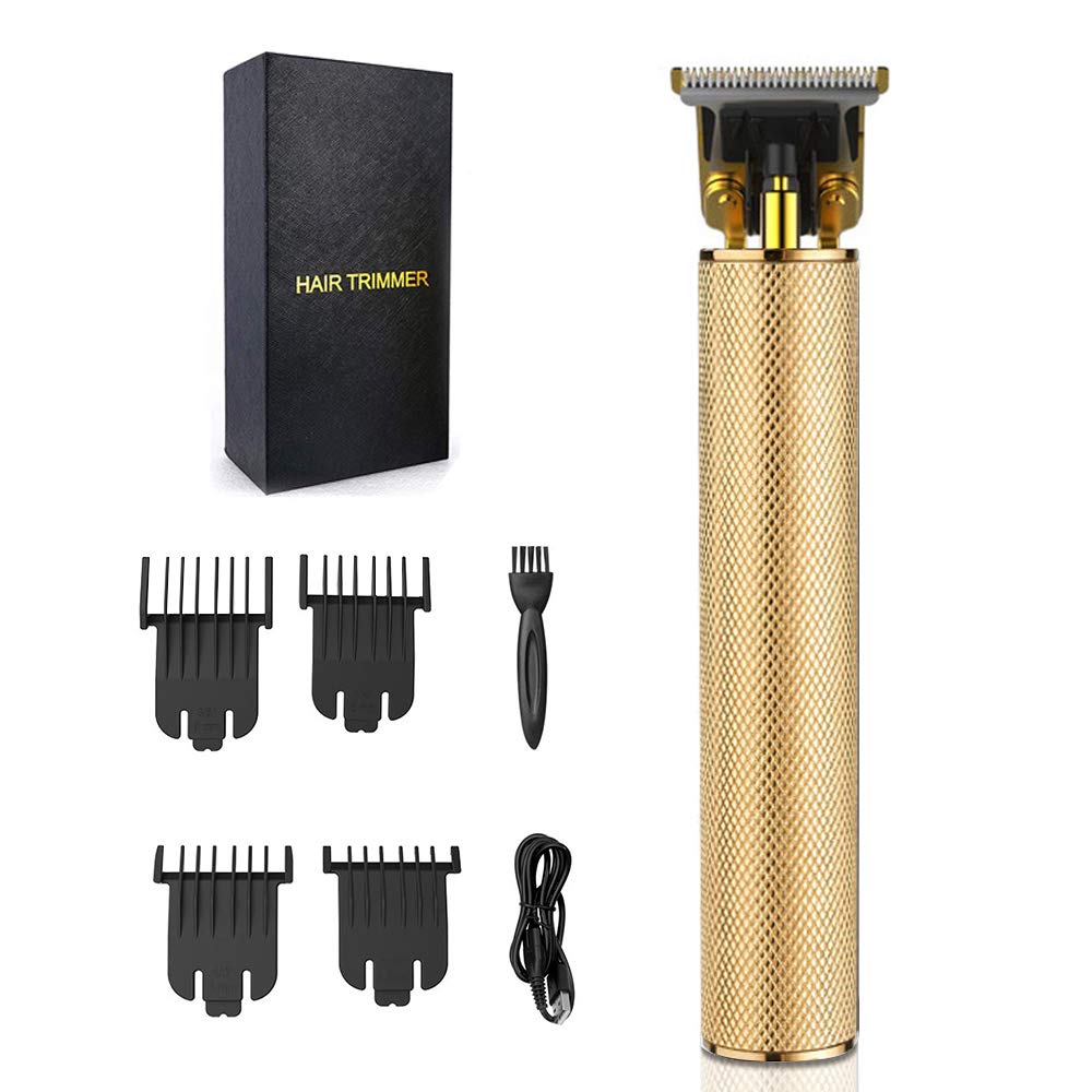 Hair Clippers for Men,Professional Electric Cordless Hair Trimmer,0mm Baldheaded Hair Clippers T-Blade Beard kit Zero Gapped Trimmers for Men with 4 Guide Combs