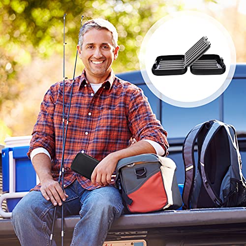 ifundom Fishing Tackle Box Two- Open Double- Sided Thickened Plastic Fly Hook Box