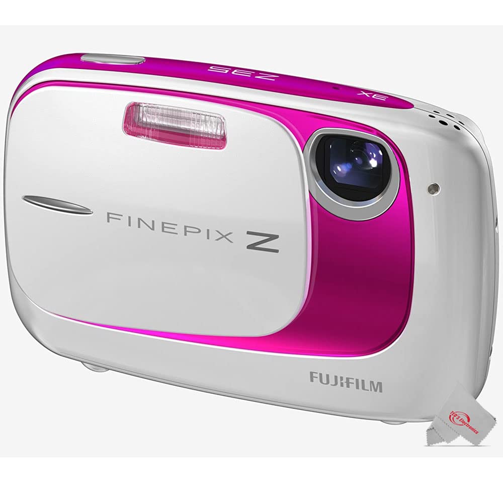 Fujifilm FinePix Z35 Digital Camera - White/Pink (10MP, 3X Optical Zoom) 2.5 inch LCD