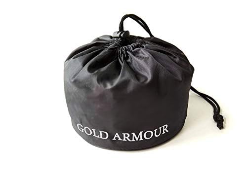 Gold Armour 17 Pieces Camping Cookware Mess Kit Backpacking Hiking Outdoors Gear - Lightweight Cookset, Compact, Durable Pot Pan Bowls, Essential Camping Accessories Equipment Gear (Blue)
