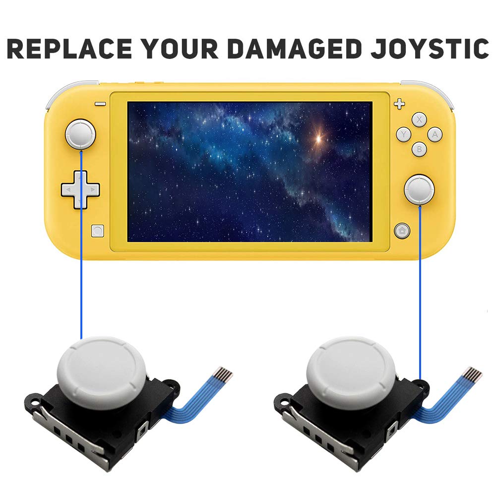 HYNNIO Replacement Joystick for Nintendo Switch lite, 4PCS Repair Joystick Replacement for Switch lite and Nintendo Joycon Controller