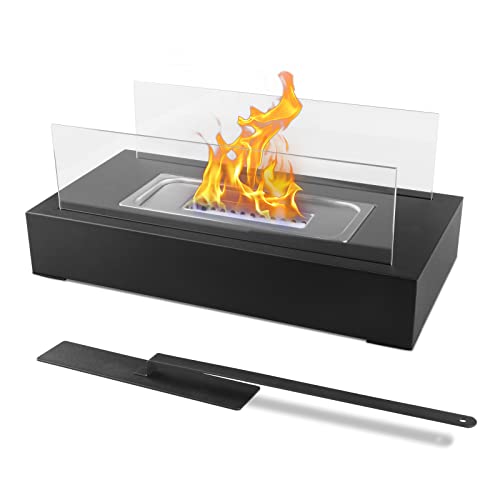 Tabletop Fire Pit for Halloween Christmas Decor, Outdoor Table Top Firepit Indoor Tabletop Fireplace for Patio Balcony Living Room Table Decoration Family Holiday Party Gathering Friday Night Dinner