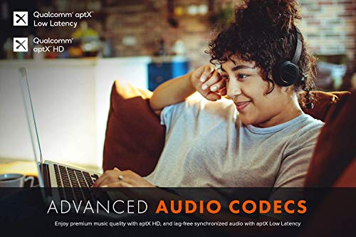 Sound Blaster JAM V2 On-Ear Lightweight Bluetooth 5.0 Wireless Headphones with USB-C, Low Latency, HD, Multipoint Connectivity, Voice Detection and Noise Reduction, 22 Hours Battery Life (Renewed)
