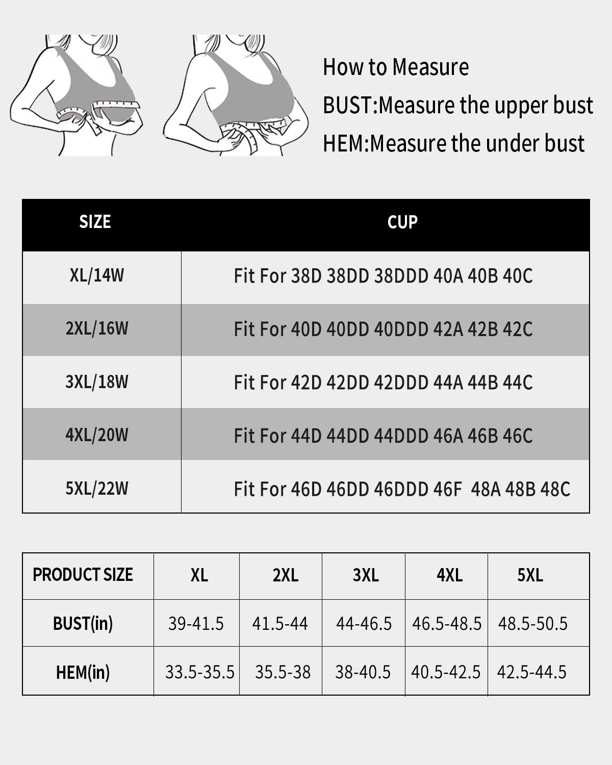 MARINAVIDA Plus Size Zipper Front Sports Bra High Impact Racerback Bras for Women Black Padded Workout Crop Tops 2X/3X/4X/5X