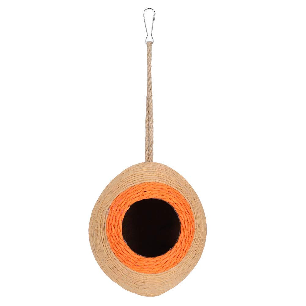 GLOGLOW Pet Bird Breeding Bed, Coconut Husk Round Sleeping Bed Hatching Birdhouses Hamster Breeding Nest Hideaway Toy