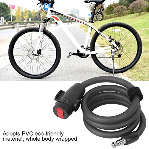 Jeanoko Mountain Bicycle AntiTheft Lock, Mountain Bike Antitheft Lock Wearable High Durability for Riding(1.2 Meters)