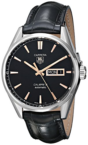 TAG Heuer Men's WAR201C.FC6266 Carrera Analog Display Analog Black Watch